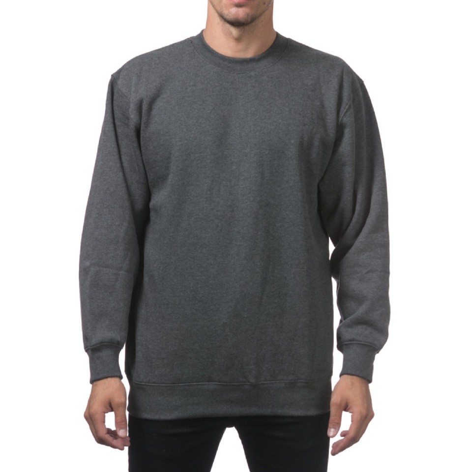 PROCLUB MENS HEAVYWEIGHT CREWNECK FLEECE PULLOVER PRO CLUB FLEECE ...