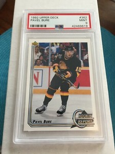 1992 Upper Deck #362 - PAVEL BURE - PSA 9 Mint Rookie Report Card | eBay