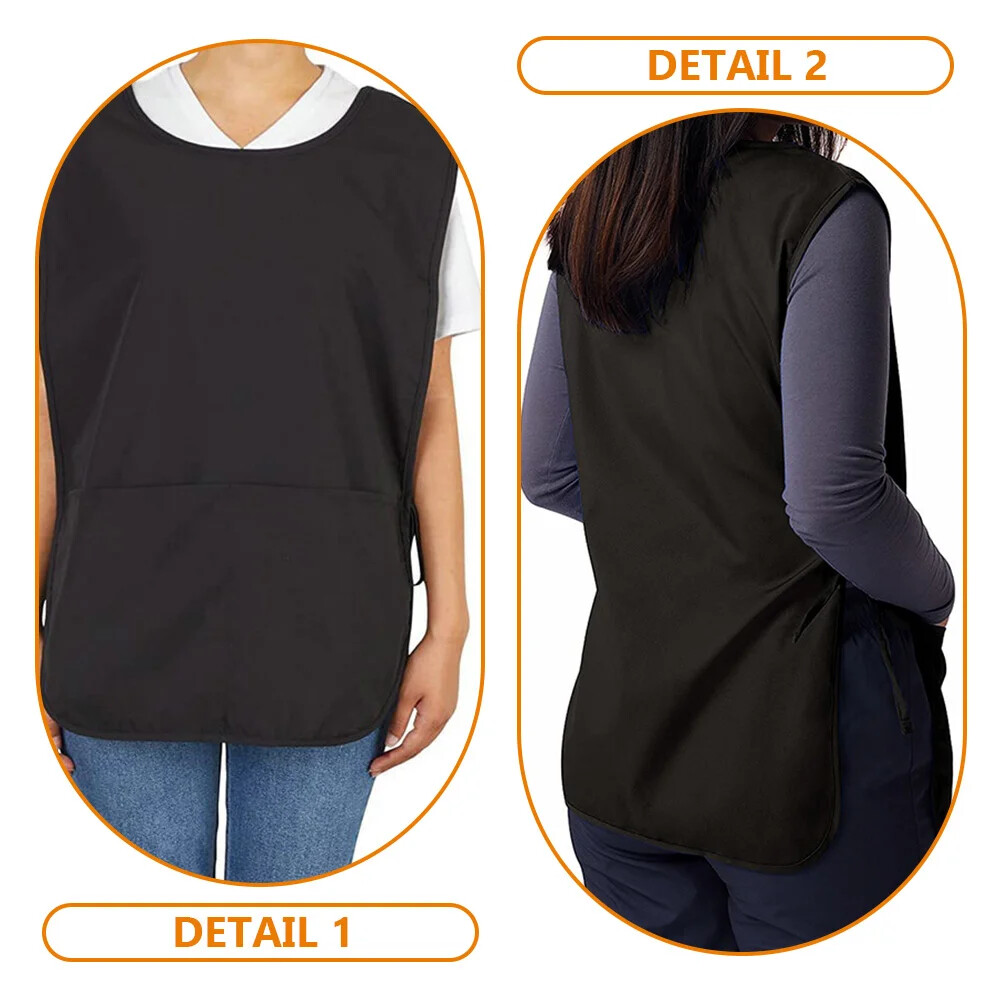2PCS 30*20 in Shoemaker Apron 2 Pocket Waterproof Art Smock Black ...