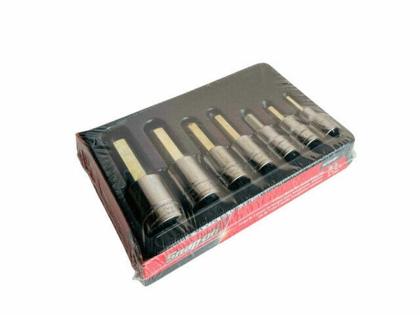 Snap on Tools 7pc 1/2" Drive Metric Hex Bit Standard Socket Driver Set ...