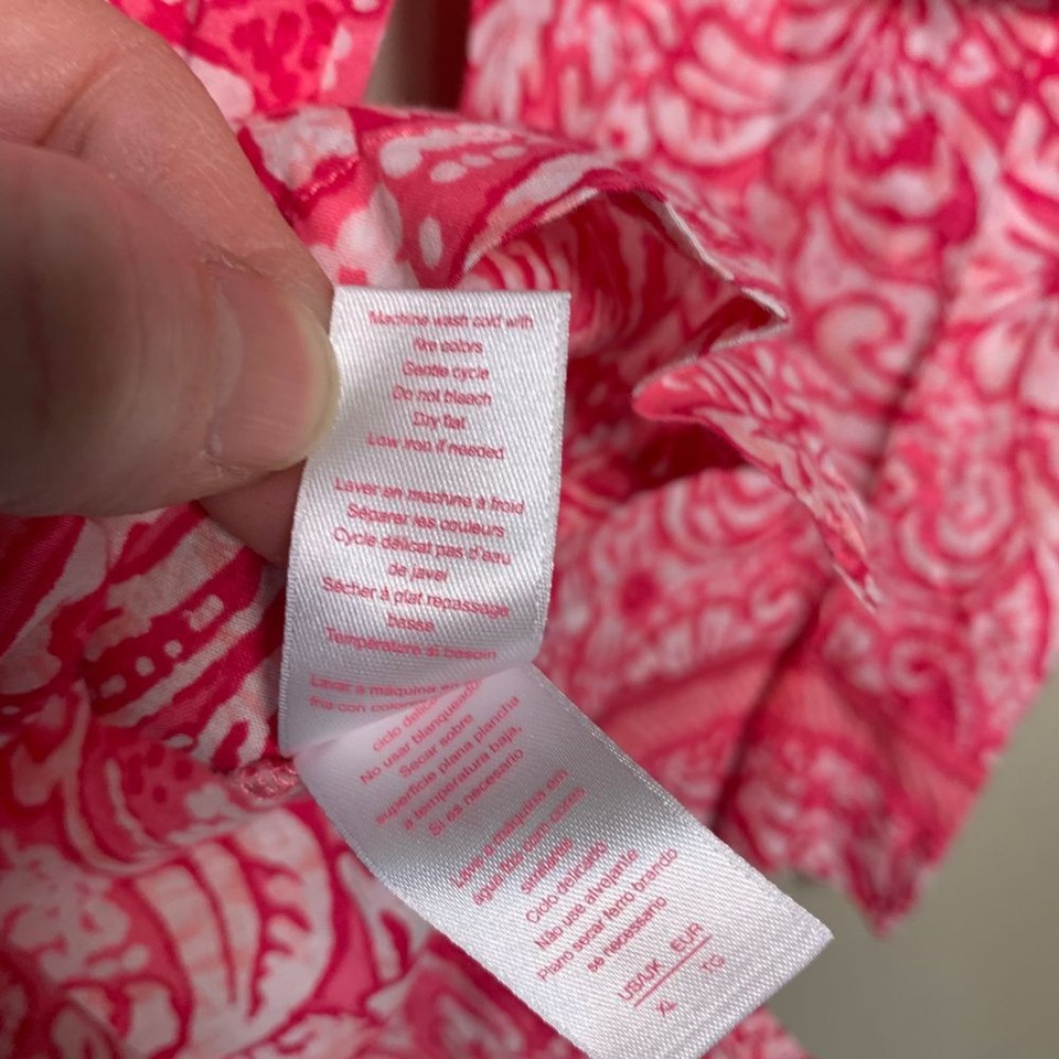 Oscar de la Renta Pink Label Pink Button Down Pajama Top Size XL | eBay