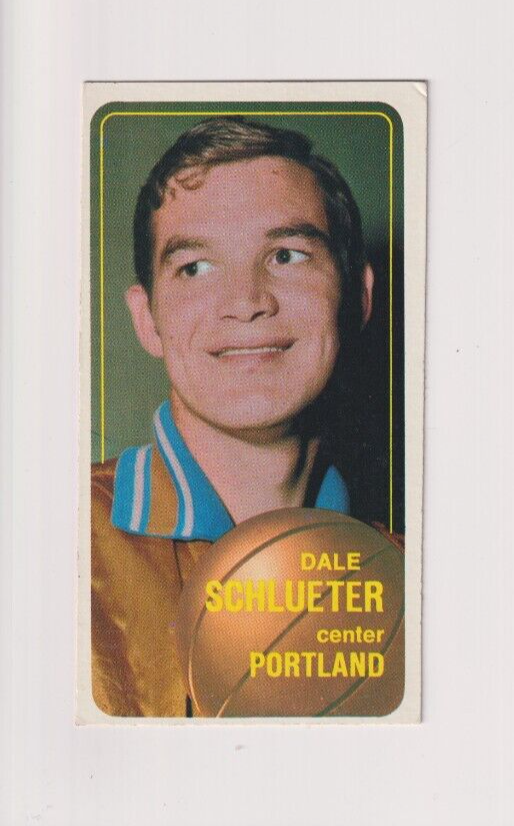 DALE SCHLUETER 1970-71 TOPPS VINTAGE BASKETBALL BASE #164 PORTLAND ...