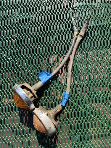 5950980 OEM 1963-1967 Chevrolet Corvette Amber Marker Lights Pair C2 | eBay