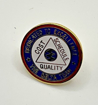 Delta Team Goldtone Enameled Pin Vintage | eBay