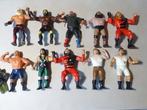 LOT OF 10 - VINTAGE 1985 WWF CUSTOM LJN WRESTLING SUPERSTARS FIGURE WWE ...