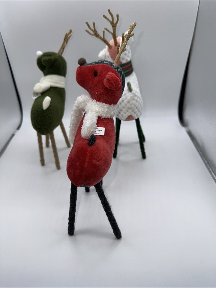 NWT Target Bullseye Playground Christmas Fabric Reindeer Set Holiday ...