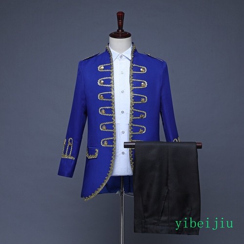 Palace Performance Costume Men's Studio Theme Host Tailcoat Stage Coat ...
