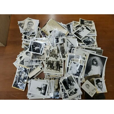 Lot OF 100 Original Random Found Old Photographs B&W Vintage Snapshots ...