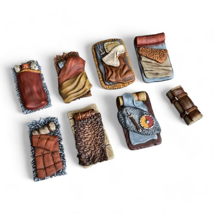 28mm Camp Bedroll Set Dungeons Dragons DnD D&D Monster Market Castle ...