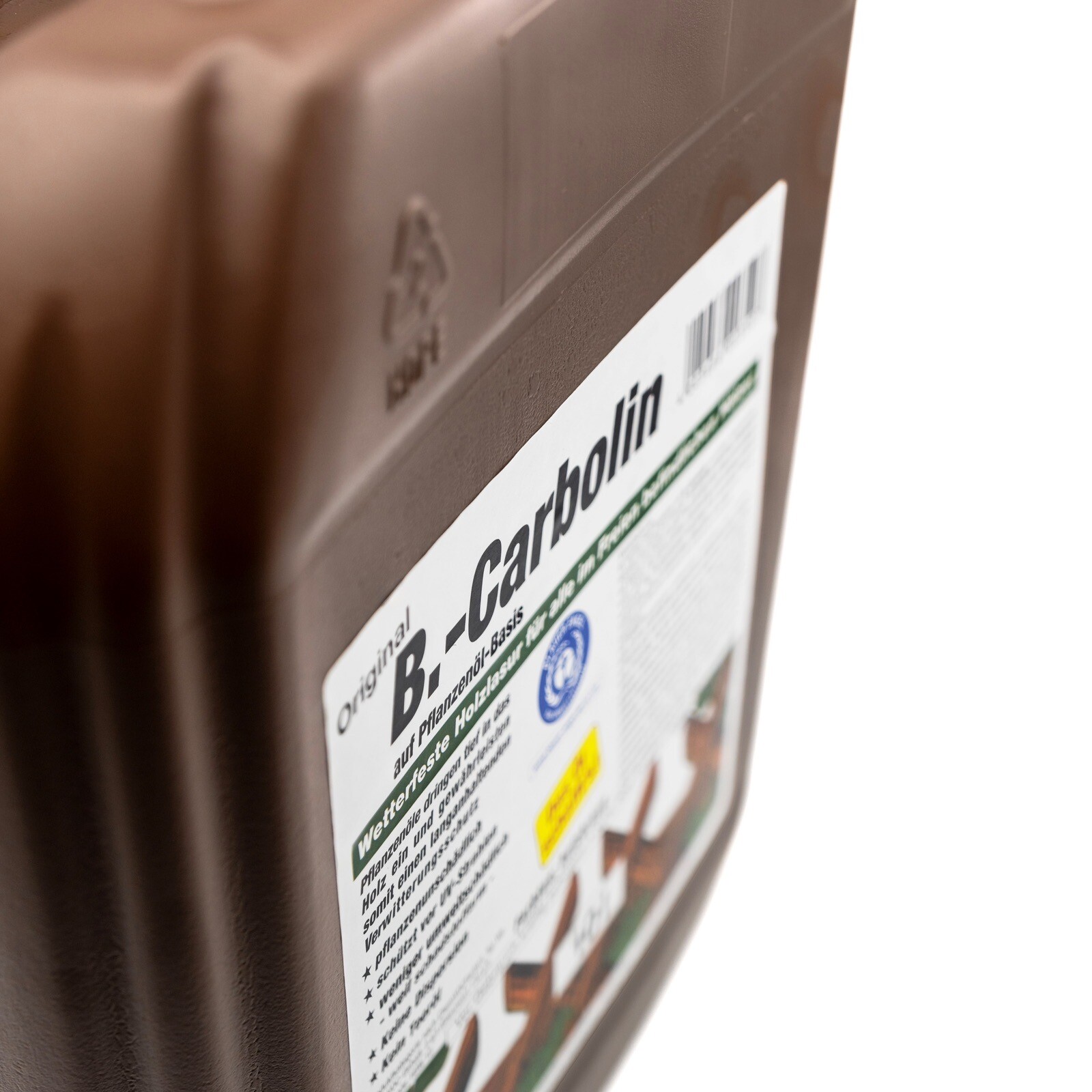 2x 10L B.CARBOLIN HOLZLASUR,HOLZ SCHUTZ LASUR,Farbe Braun Zaun Tür Tor ...