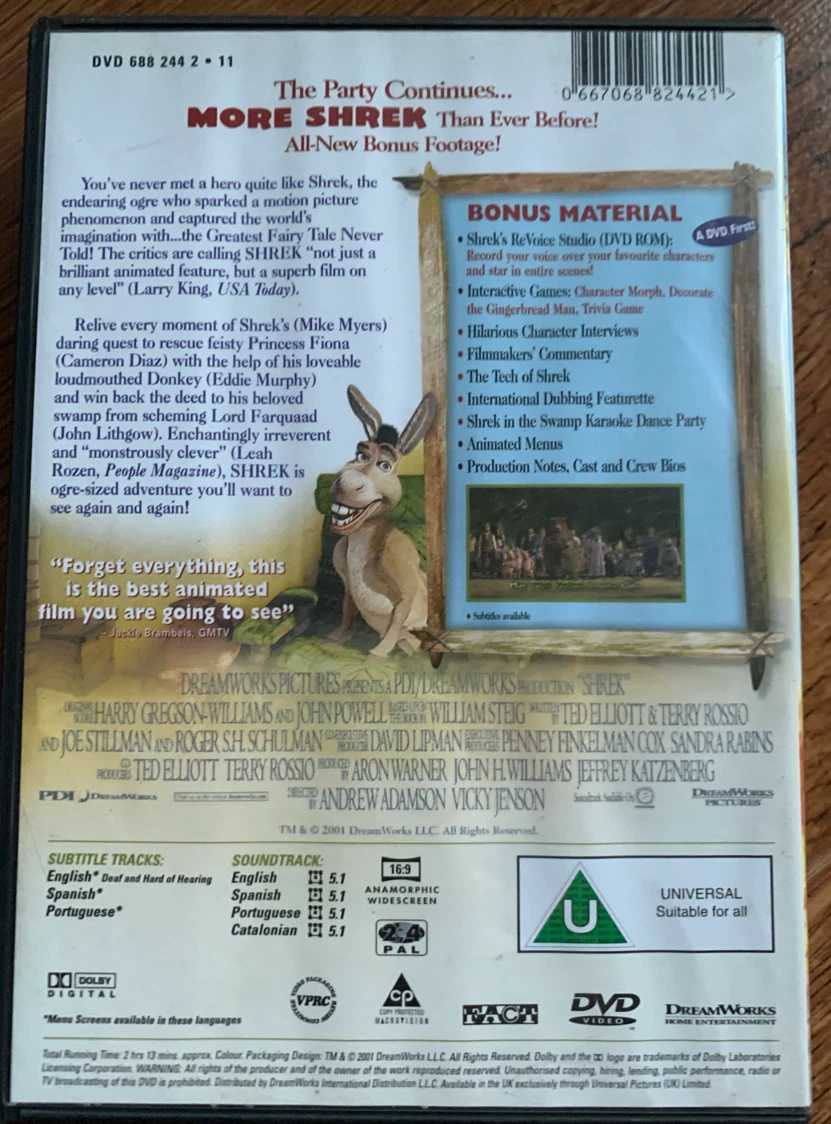 Shrek Dvd Menu Pick Me