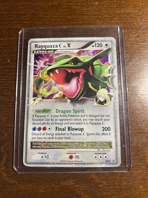 Pokémon TCG Rayquaza C LV.X DP Black Star Promotional DP47 Holo Promo ...
