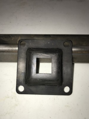 1" x 1" Steel Square Tubing Flange W/4 bolt holes (RAW) | eBay