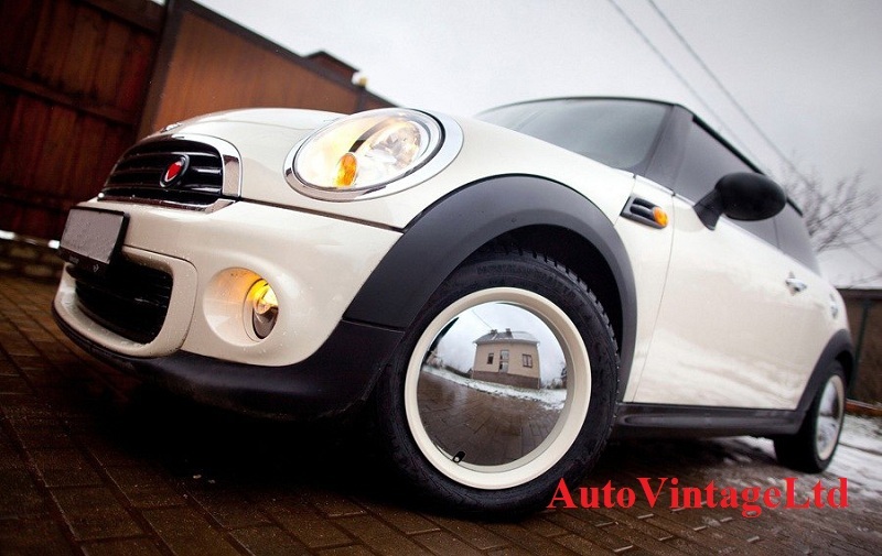 15" Wheel Trims Baby Moon CHROME-WHITE Hub Caps Full Covers Hubcaps SET ...