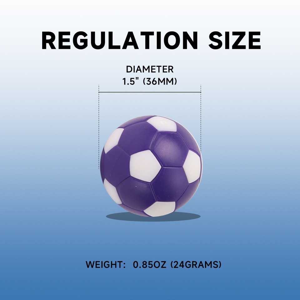 12-Pack 36mm Regulation Size Foosballs Replacement Balls. Table Soccer ...