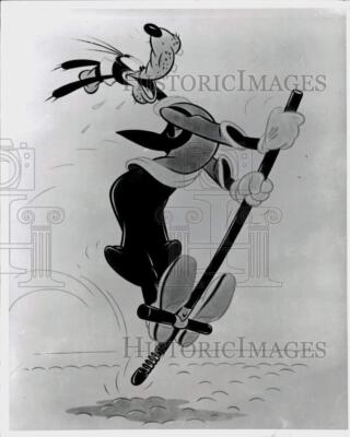 1955 Press Photo Cartoon Character Goofy in "The Goofy Success Story ...