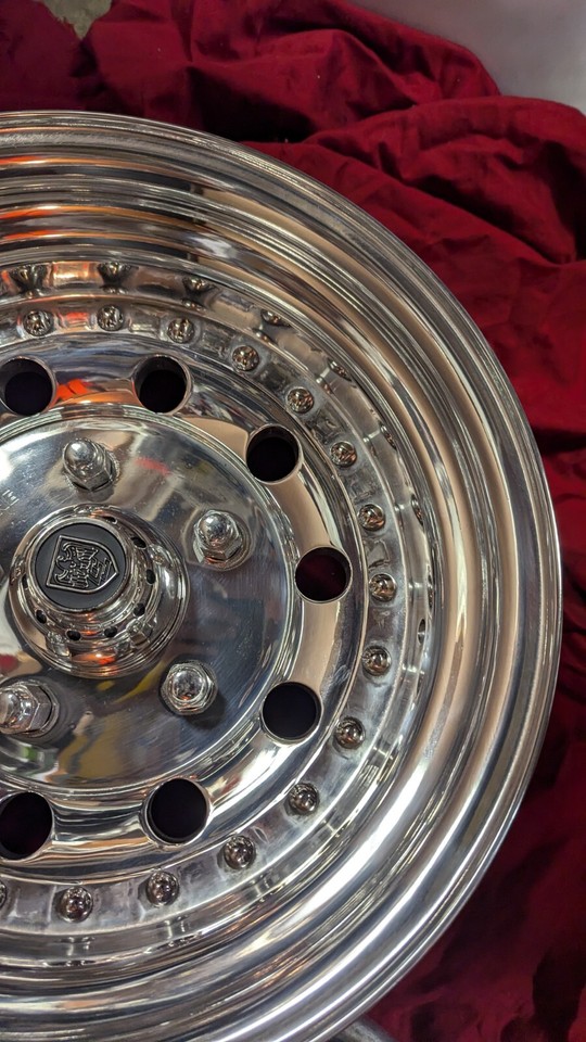 JUST POLISHED 14x7" Centerline PRO STOCK Racing Wheels 5on5" CHEVY ...