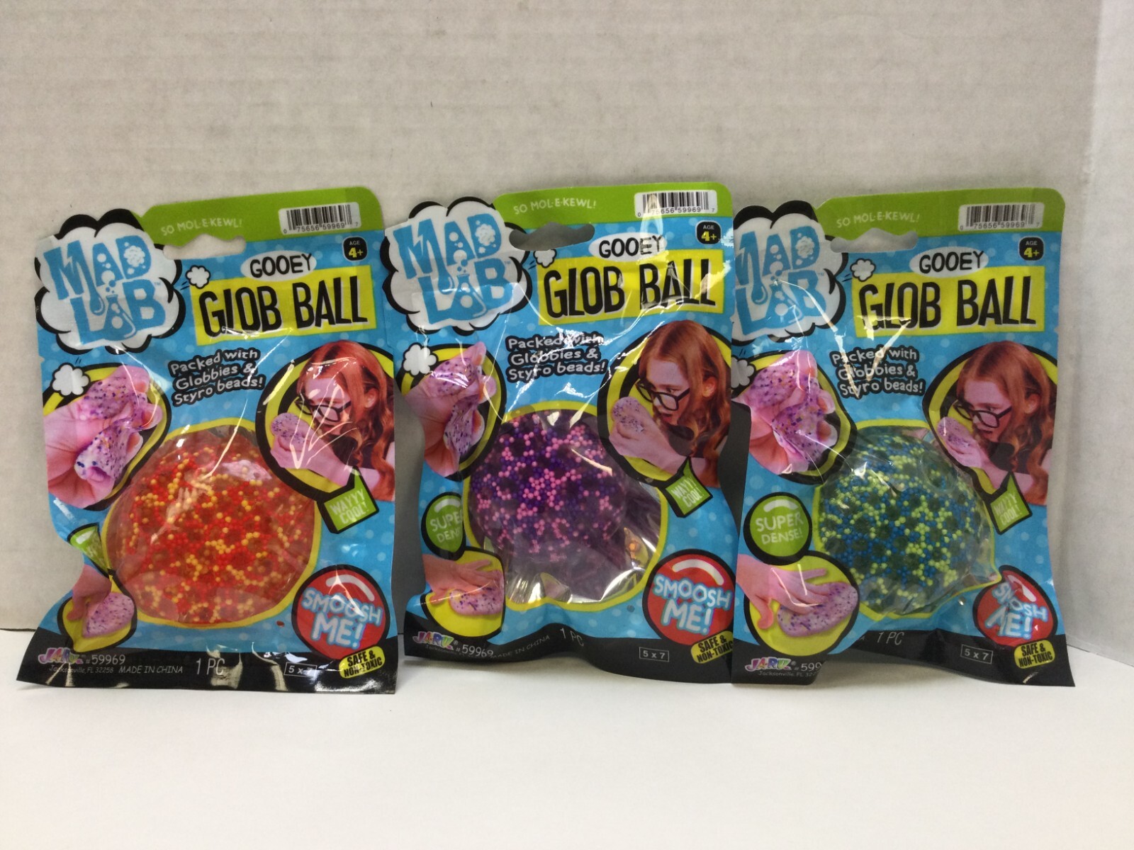 Mad Lab Gooey Glob Ball Sensory Toy Fidget Toy Squishy Stress Ball ...