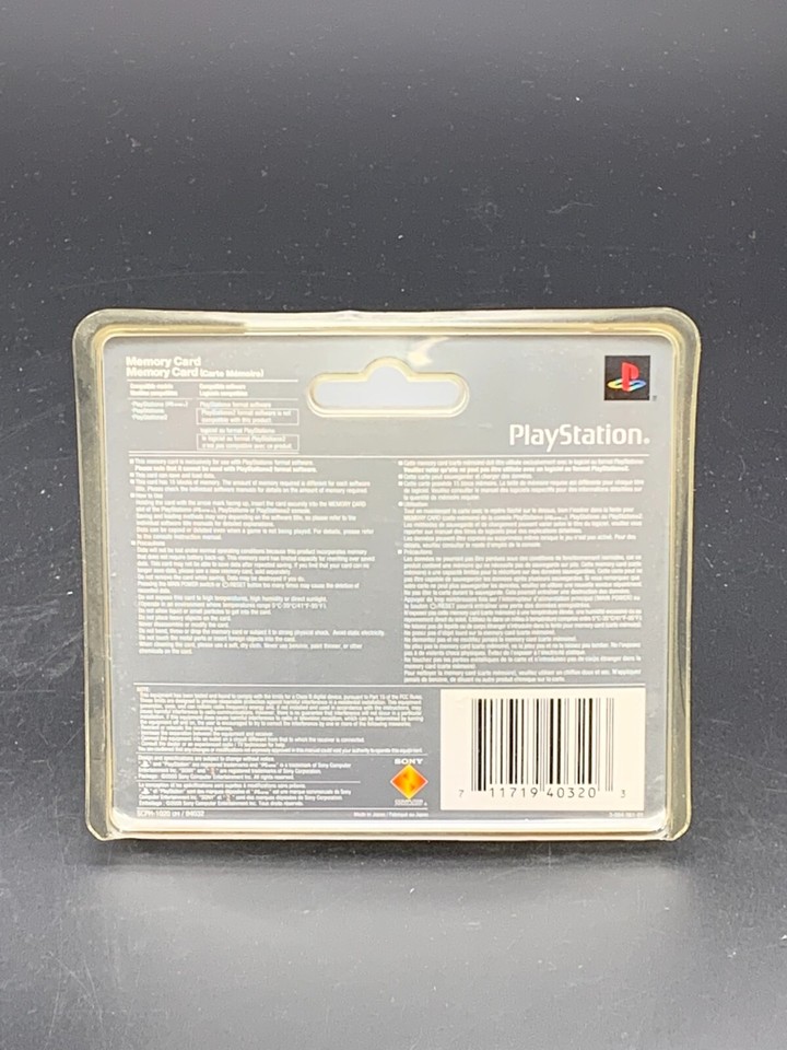 Sony PlayStation PS1 Memory Card Light Gray SCPH-1020 - Sealed | eBay