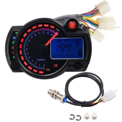 Quadro strumenti modificato per motocicletta Display LCD 12V Misuratore ...