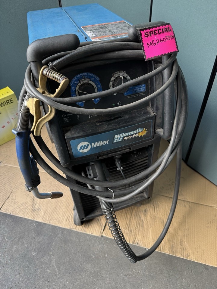 Millermatic 212 Auto Set MG260384N Miller Mig Welder Complete ...