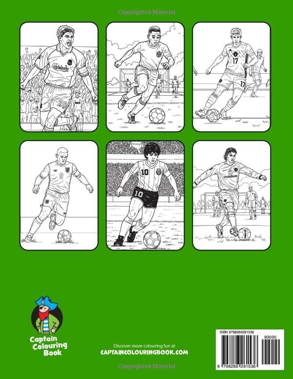 Football Wonderkids Colouring Book for Children: 50 Amazing Colouring ...