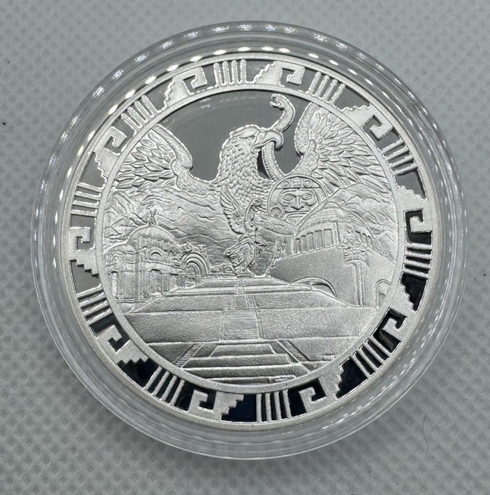 2016 AZTEC CALENDAR WINGED VICTORY MEXICAN MONUMENTS 1 OZ SILVER PROOF ...