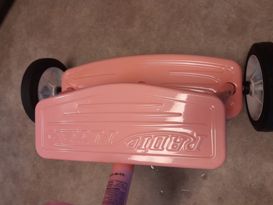 Vintage Pink Radio Flyer Red Tricycle Wheel with Petals | eBay