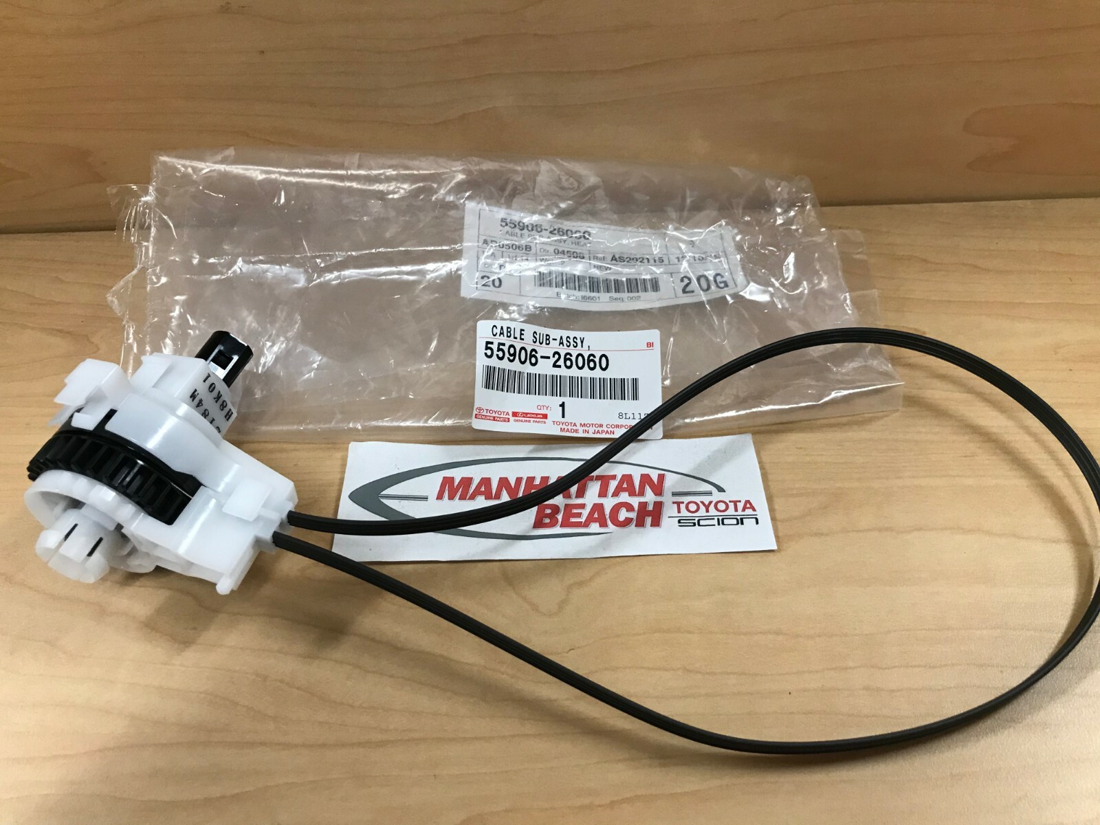 Genuine Toyota Mode Recirculate Button Switch Control Cable 55906-26060 ...