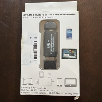 Cococka OTG/USB Multi-Function Card Reader/Writer for PC & Smartphone ...