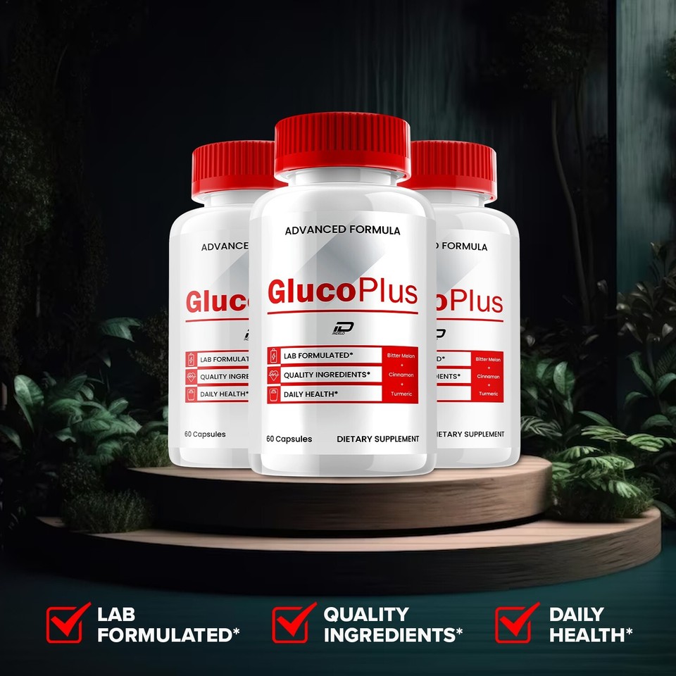 (2 Pack) GlucoPlus Capsules – Gluco Plus All Natural Glycogen Support ...