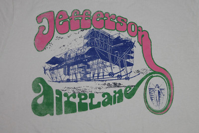 Jefferson Airplane Psychedelic Rock Band White Unisex Cotton T-Shirt ...
