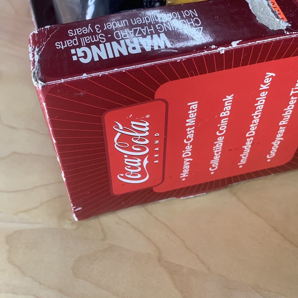 Gearbox Coca Cola Ford Model T Delivery Truck Bank Die Cast Yellow BOX ...