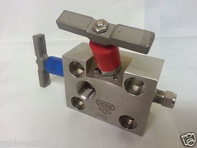 HOKE GP821211F8YL MANIFOLD GENERAL PURPOSE 2VALVE DIRECT MOUNT PTFE ...