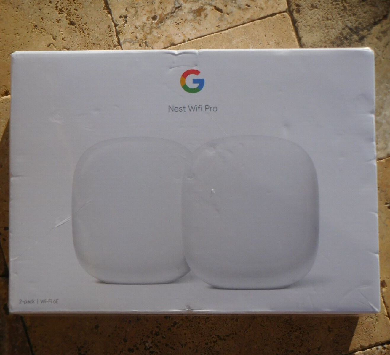 Google Nest Wifi Pro Wi-Fi 6E Router Mesh System - Snow (2-Pack) for ...