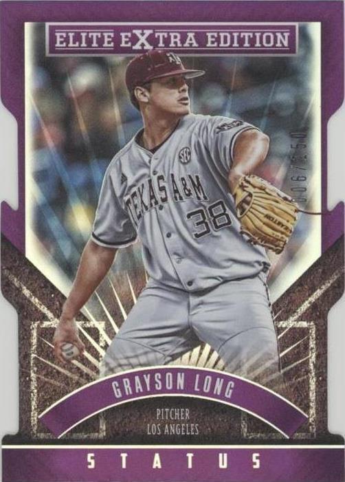 2015 Panini Elite Extra Edition - Grayson Long #105 Status Purple Die ...