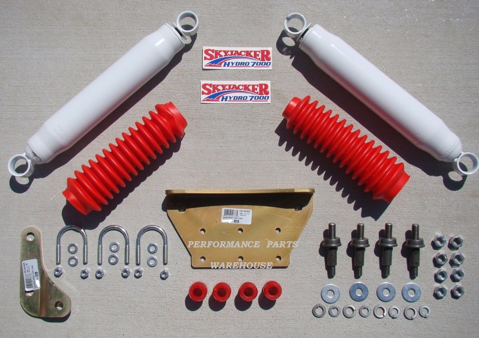 99-04 F250/350 EXCURSION DUAL FRONT STEERING STABILIZER SHOCK KIT 4x4 ...