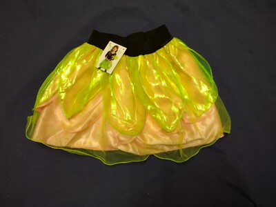 New Toddler Girl Skirt Green Pink Fairy Tinkerbell Costume Bottom 2T 3T ...