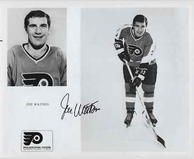 Joe Watson Autographed Signed 8x10 RARE NHL Flyers Press Photo - w/COA ...
