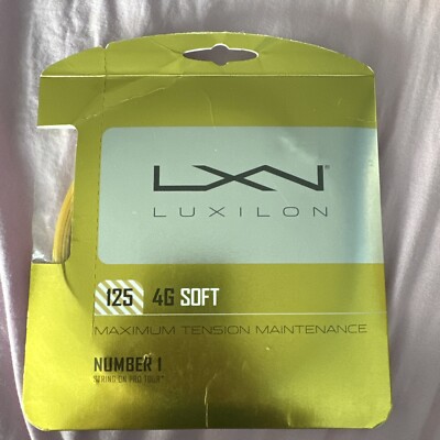 Luxilon 4G Soft 125 16L Tennis String Gold Yellow - Set | eBay