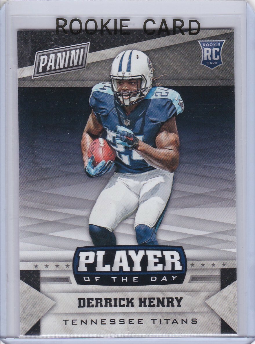 DERRICK HENRY ROOKIE CARD Player of the Day TITANS RC Football 2016 ...