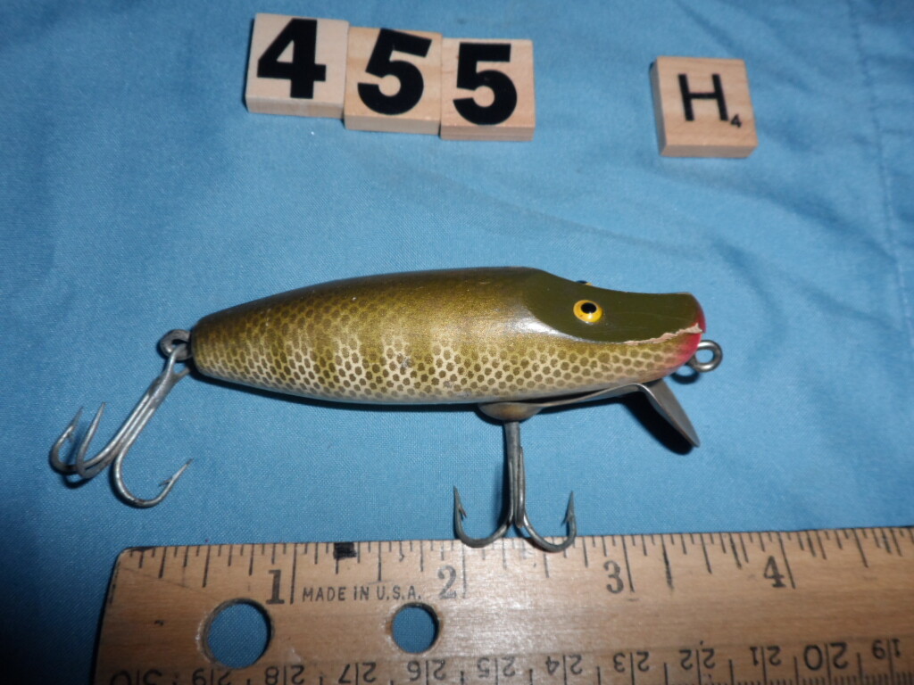 U0455 H PAW PAW RIVER RUNT TYPE WOODEN FISHING LURE | eBay