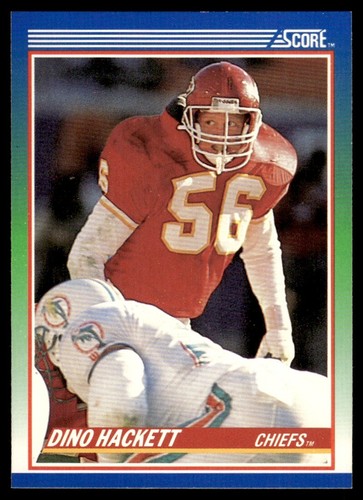 1990 Score Dino Hackett Kansas City Chiefs #42 | eBay