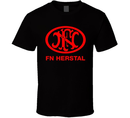 FN Herstal Firearms Guns Red Logo USA S to 5XL T-Shirt tee Unisex Free ...