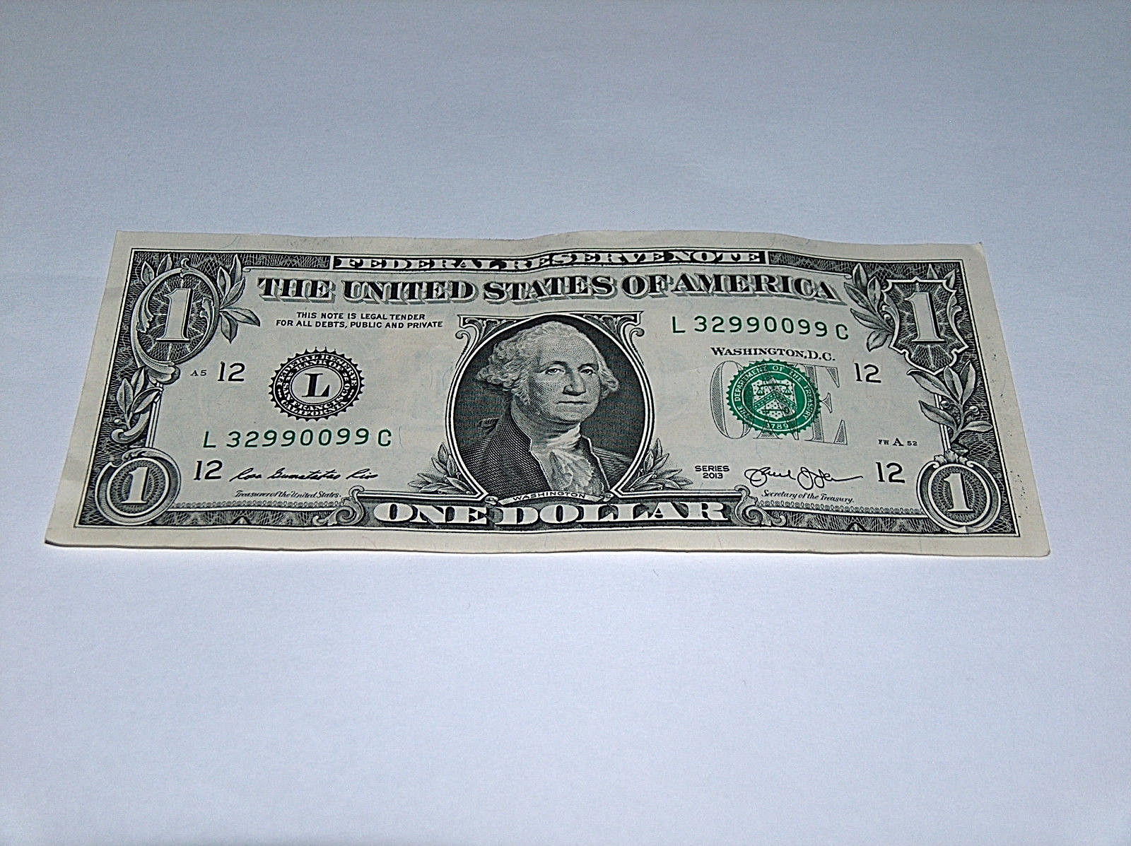 2013 Dollar Bill US Bank Note Pairs 0's 9's 32990099 Fancy Money Serial ...