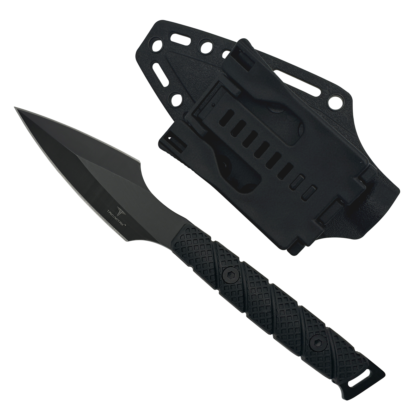 TAKUMITAK 8.75" Full Tang Tactical Spear Knives w/ MOLLE System Clip ...