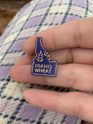 Vintage Idaho Wheat Plastic Tone Enamel Lapel Pin (GW12) | eBay