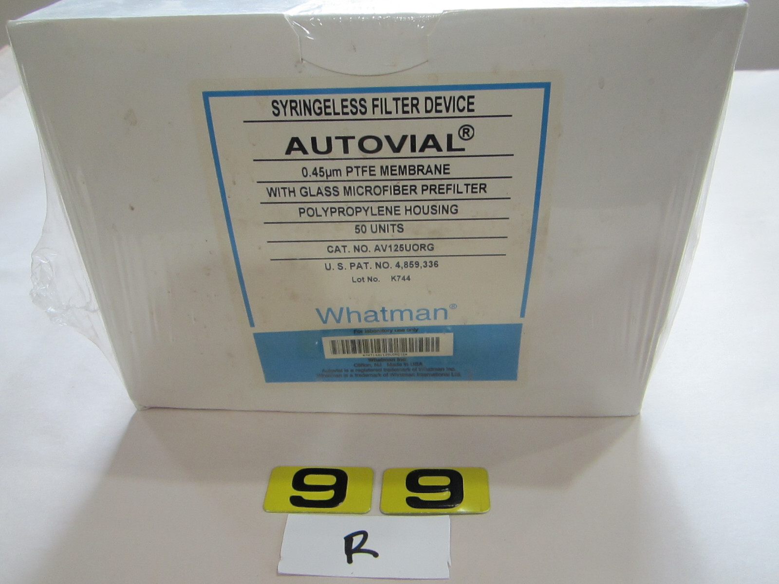 Whatman AV125UORG Autovial Filter Device 0.45um PTFE Membrane for sale ...