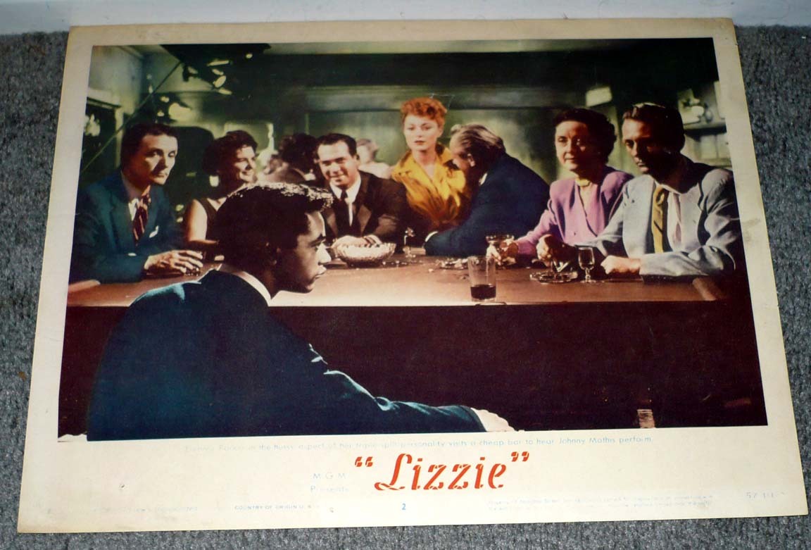 LIZZIE original 1957 lobby card JOHNNY MATHIS/ELEANOR PARKER 11x14 ...