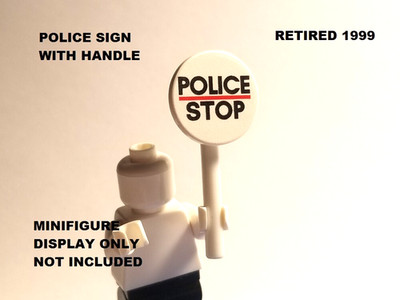 LEGO Minifigure Police Stop Sign City Agent Gear With Handle City Gear ...
